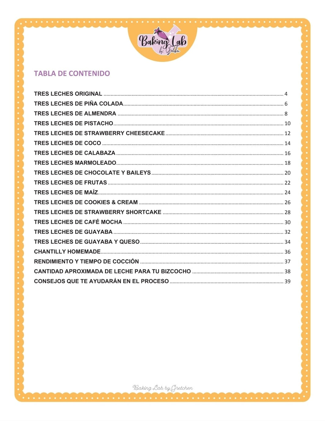 Recetarios Impresos – Baking Lab by Gretchen Shop