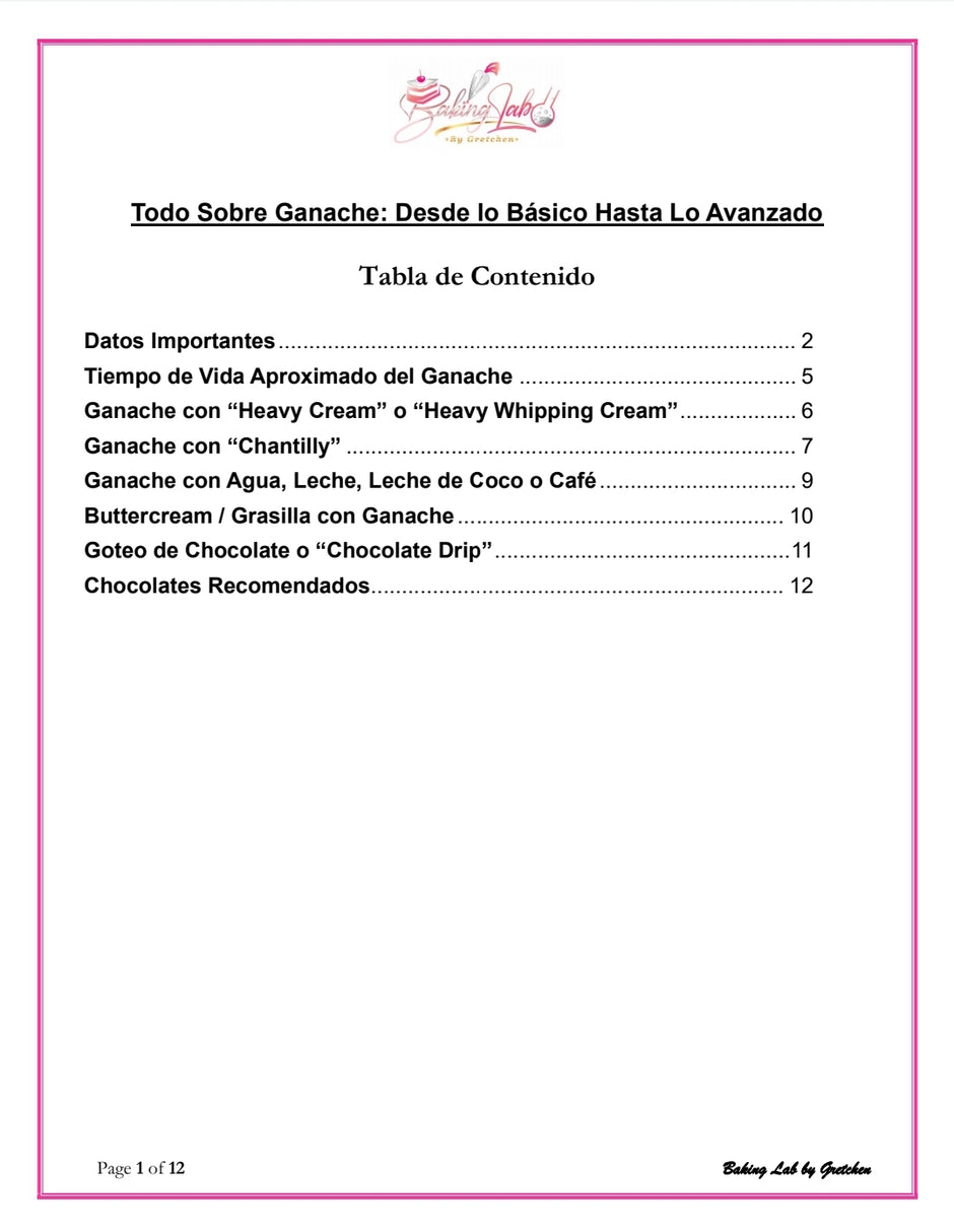 Recetarios Digitales (eBooks en PDF) – Baking Lab by Gretchen Shop